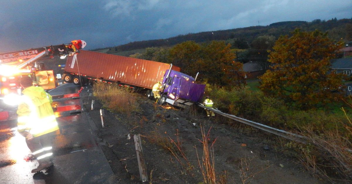 Tractor Trailer Crash In Cortland County Wicz