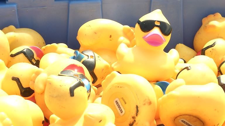 10,000 Rubber Ducks Dive Down Slip-N-Slide - WICZ