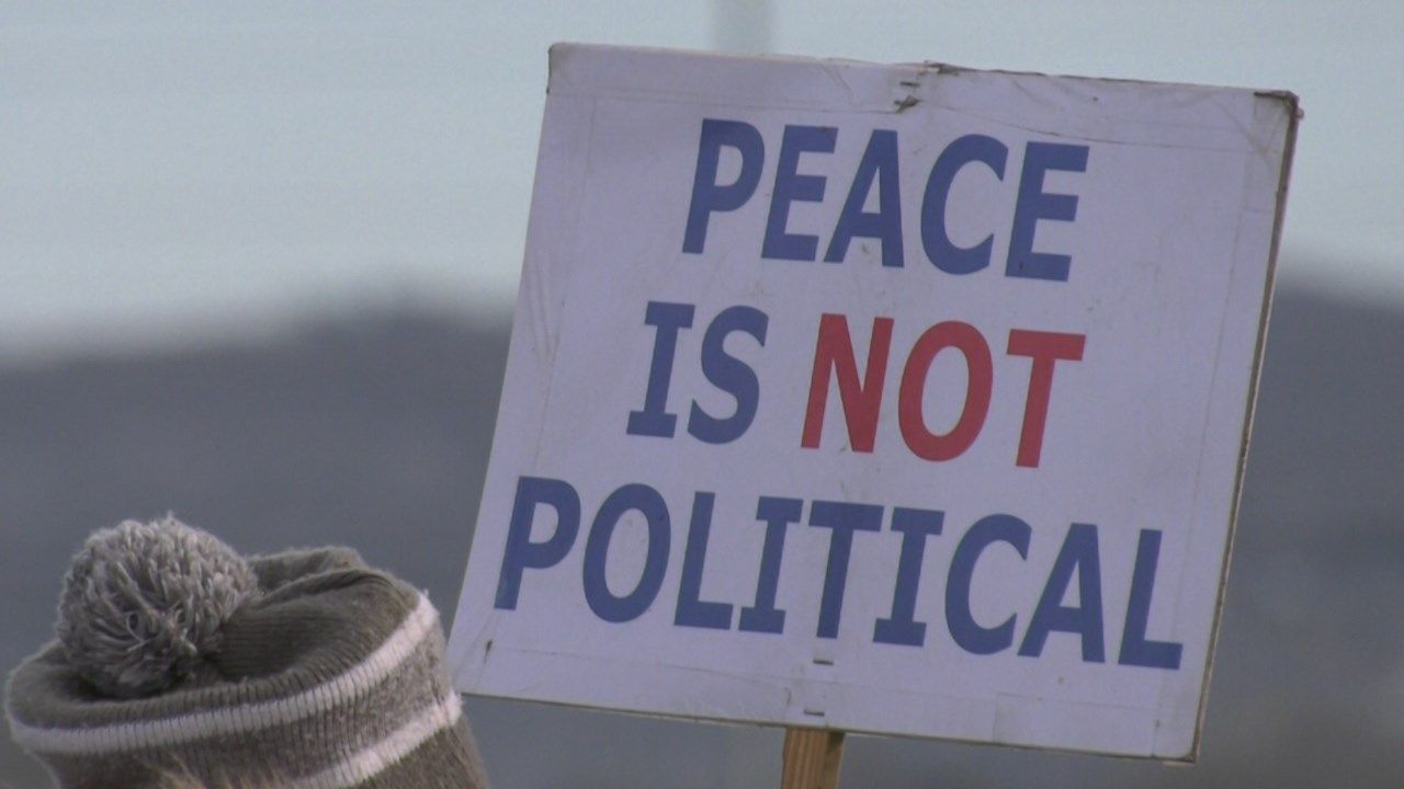 Local Demonstration Protests For Peace - WICZ