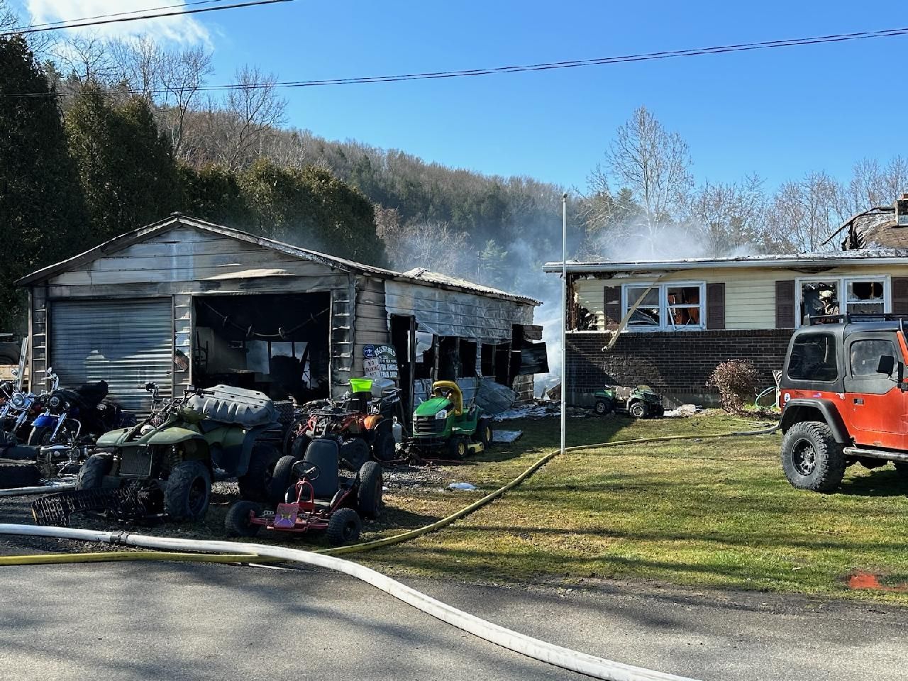 Garage Fire Leaves Owego Home a Total Loss - WICZ