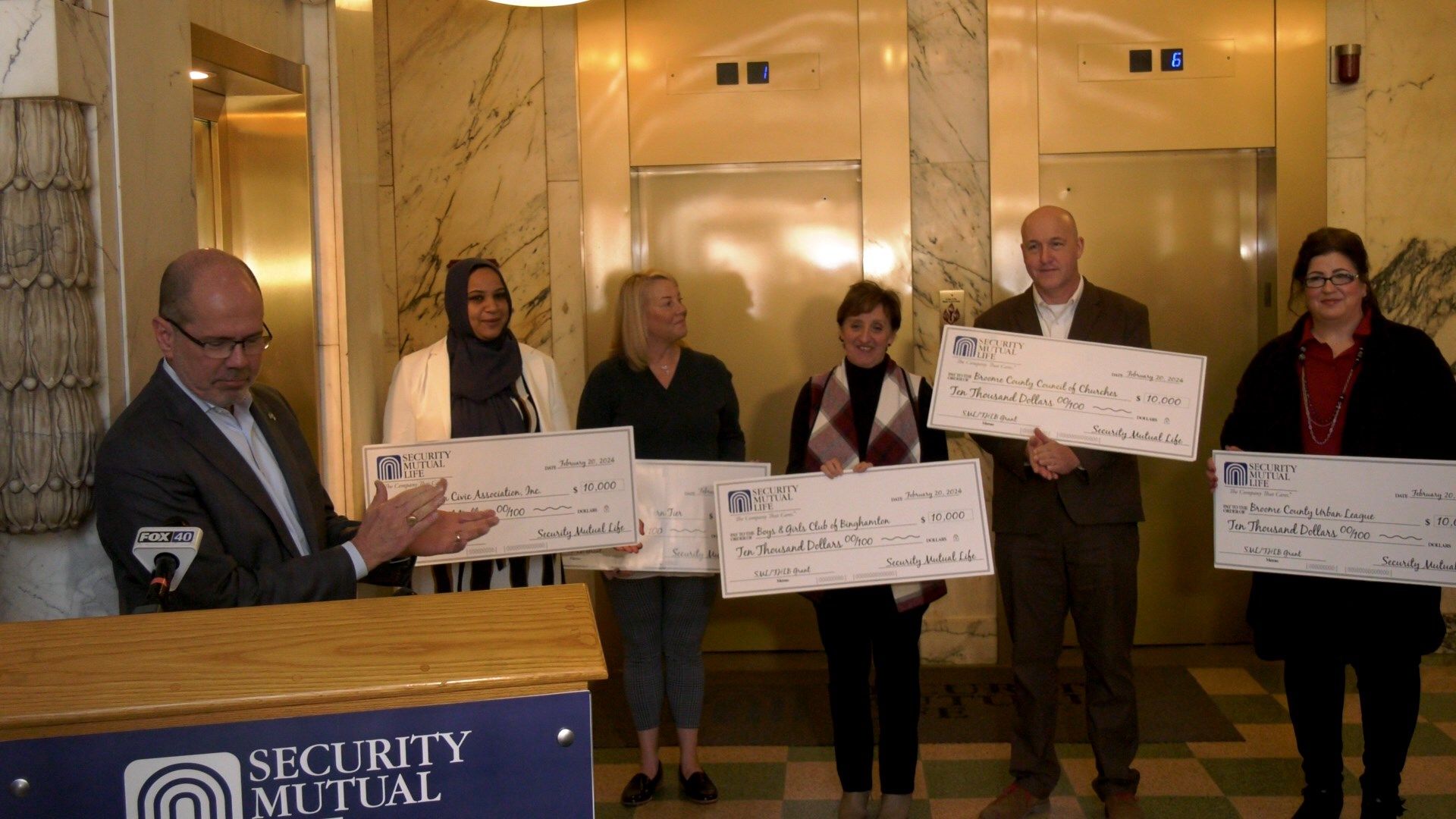 Security Mutual Life Presents $50,000 to Local Organizations - WICZ